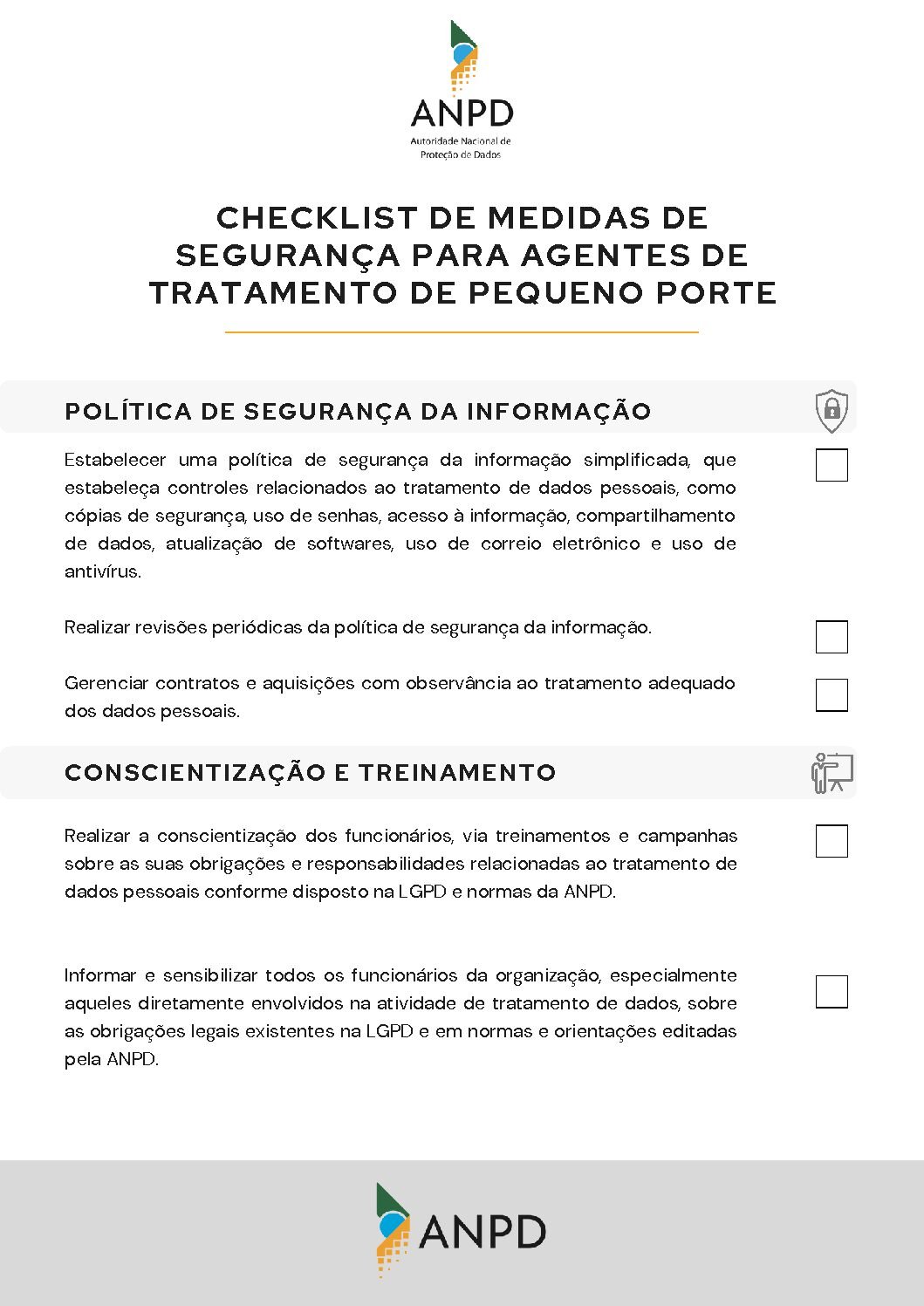 Guia-Orientativo-de-Seguranca-da-Informacao-checklist-LGPD | SINCOPEÇAS ...